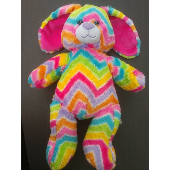 Build-A-Bear | Toys | Build A Bear Rainbow Stripe Bunny Rabbit 6 Bright ...